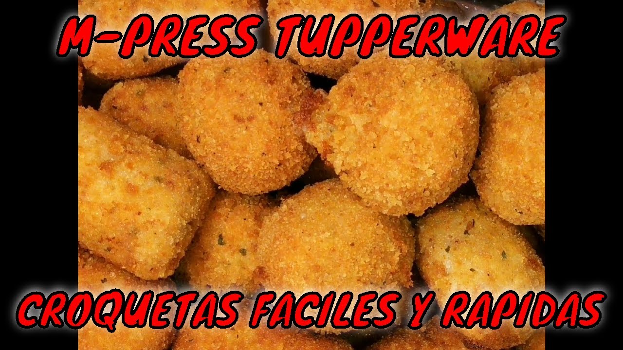 💢💢SET M-PRESS💢TUPPERWARE💢COMO HACER CROQUETAS FACIL Y RAPIDO CON EL ...