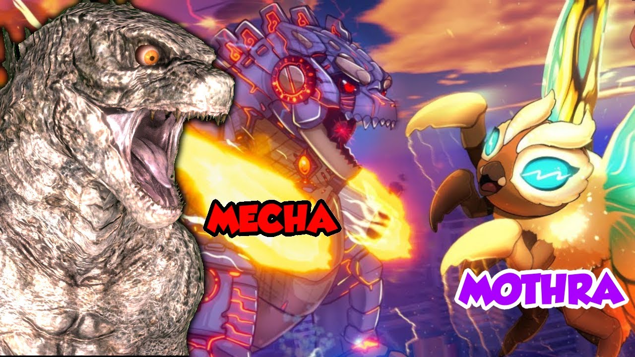 Baby Mothra vs. Mecha Godzilla (Godzilla Reacts) - YouTube