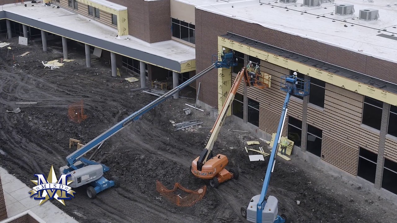 Woolley Middle School Construction Update, April 2020 - YouTube