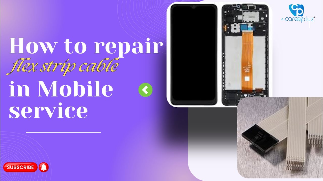 How to repair Flex strip cable in Mobile service - YouTube