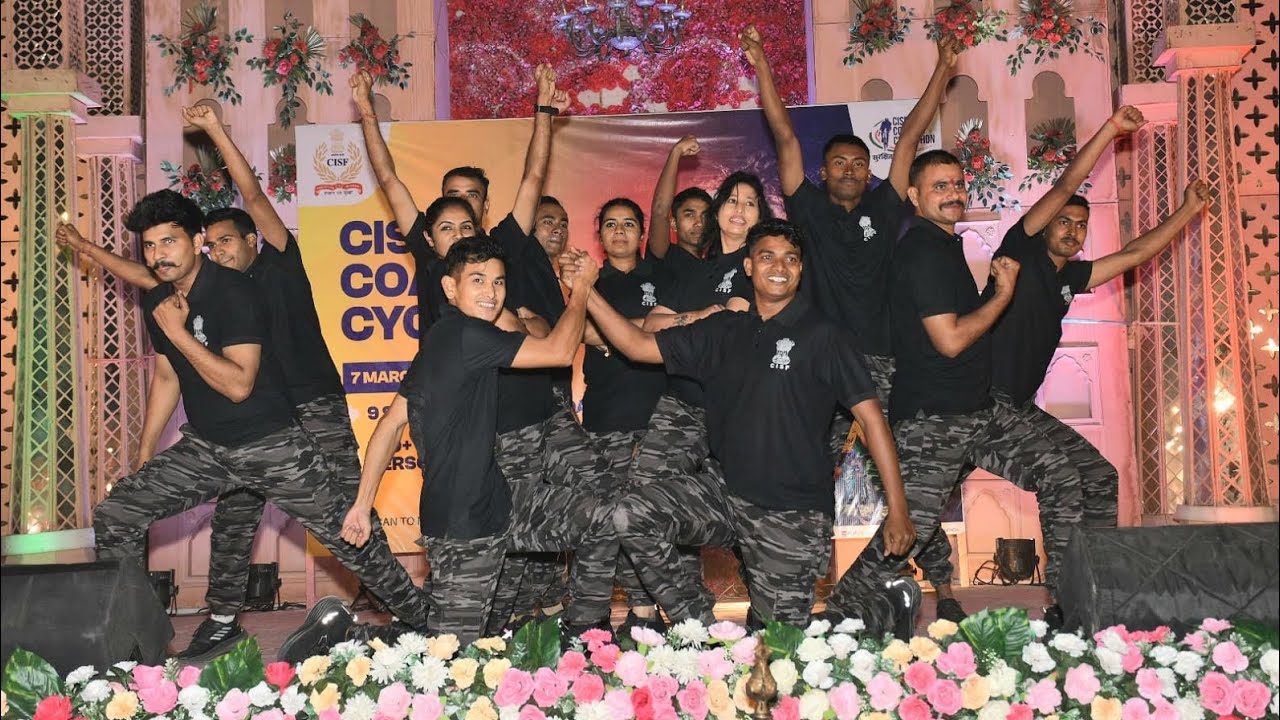 Cyclothon CISF SURAT Full Dance video of CISF group.Aerial Drone Video - YouTube
