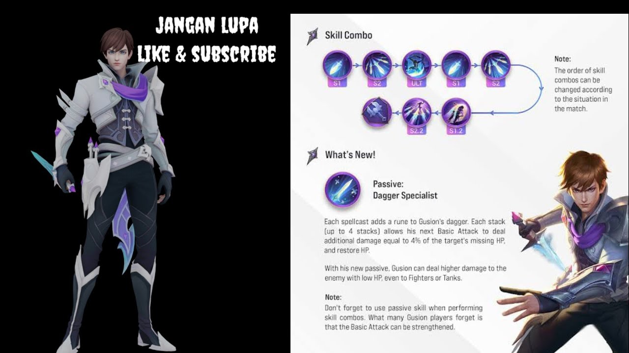 skill combo gusion revamp 🎶 - YouTube