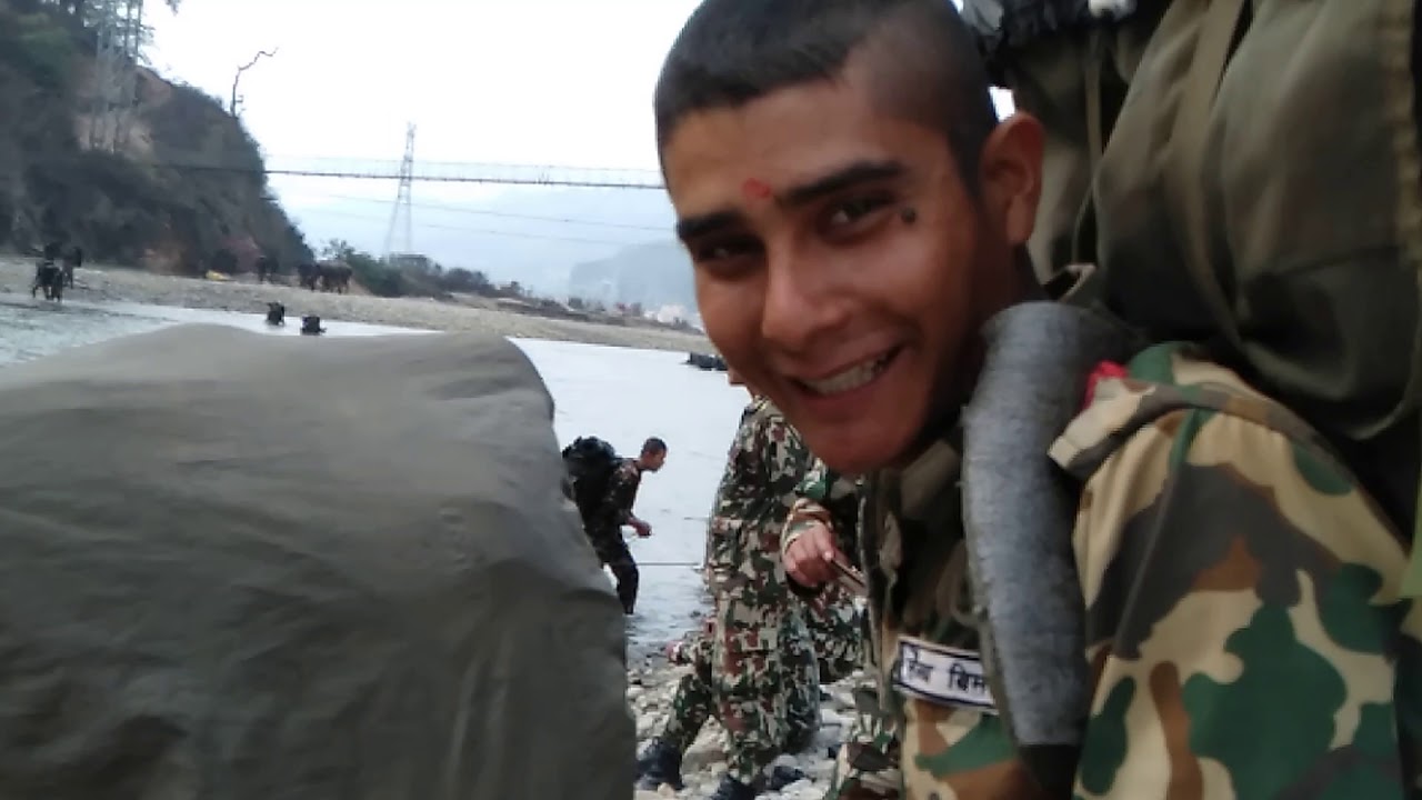 Army training - (River crossing) - YouTube
