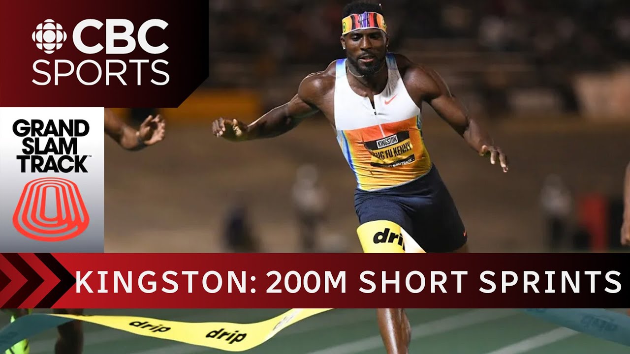 Men's 200m short sprints race at Grand Slam Track stop in Jamaica | # ...