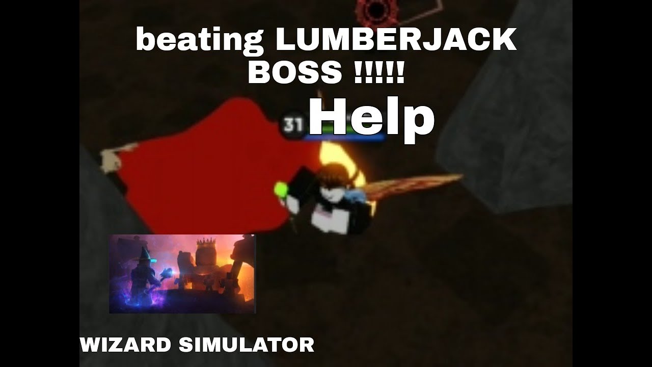 Defeating Lumberjack boss*grinding*|wizard simulator - YouTube