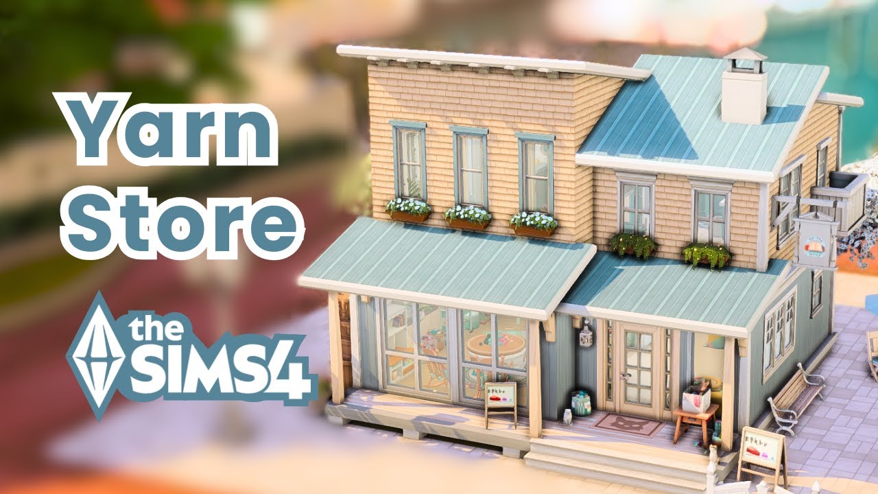 Cozy Brindleton Bay Knitting Shop 🧶 | Sims 4 Speed Build (No CC ...