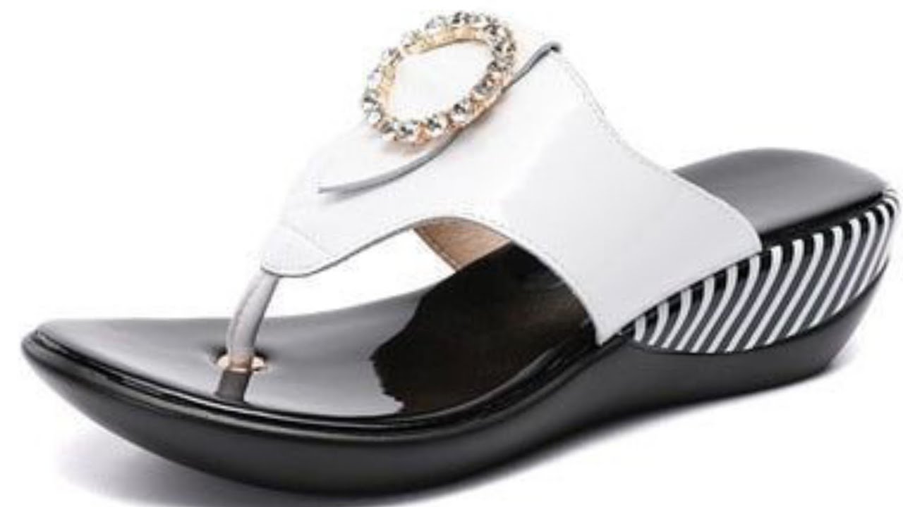 TOP 50 NEW LATEST FANCY COMFORTABLE EXTRA SOFT SLIPPERS HEELS WEDGES ...