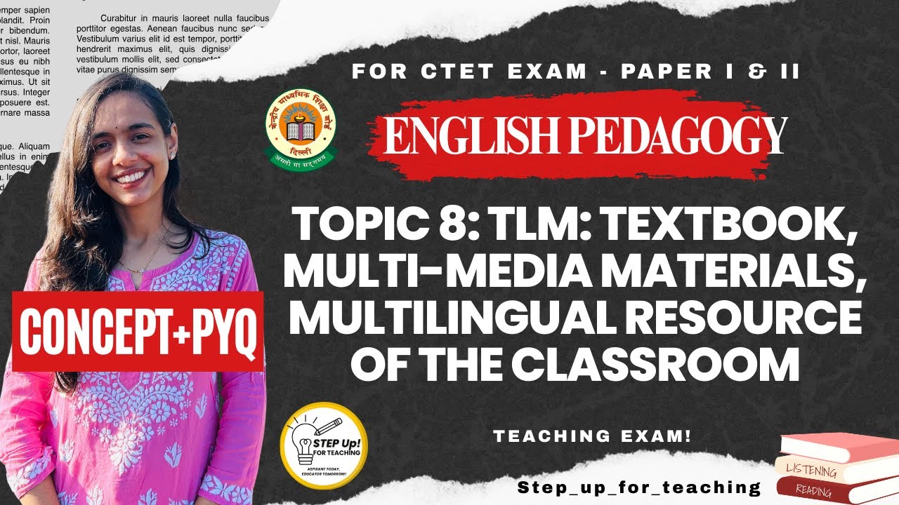 Class 8 - TLM: Textbook, multi-media materials, multilingual resource ...
