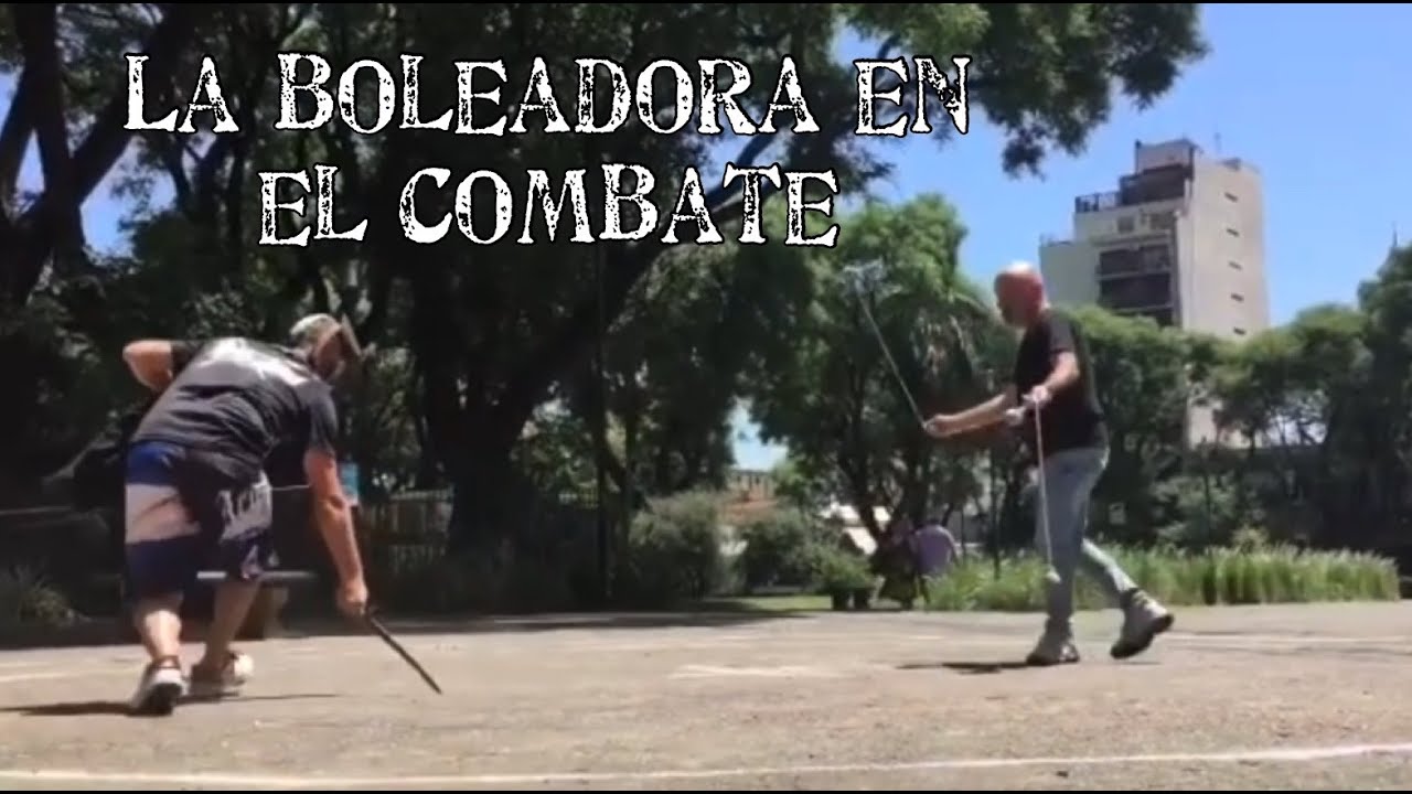 Boleadora cómo arma de mano - YouTube