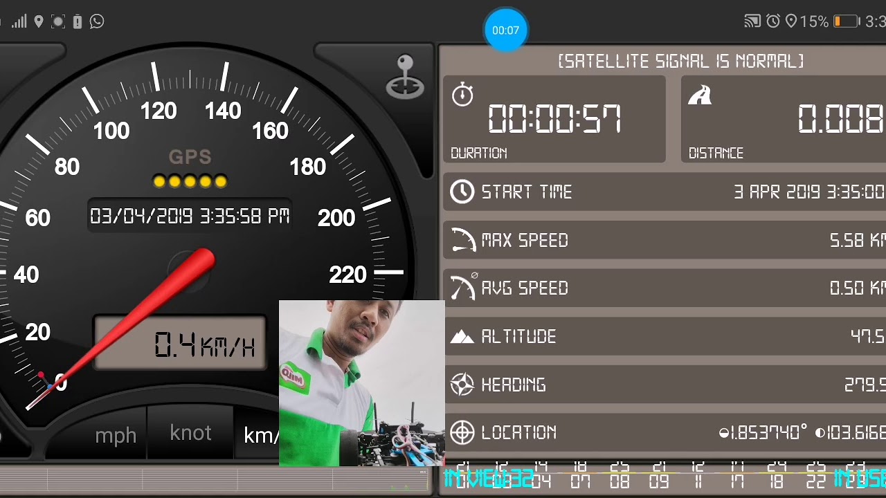 Top speed test hsp 1/10 touring - YouTube