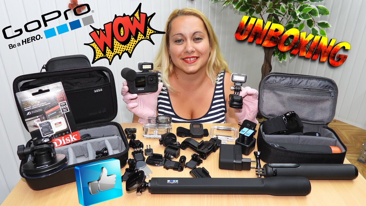 Mega Unboxing GoPro Hero9 Black Accessories Part 1 / Pink Gloves - YouTube