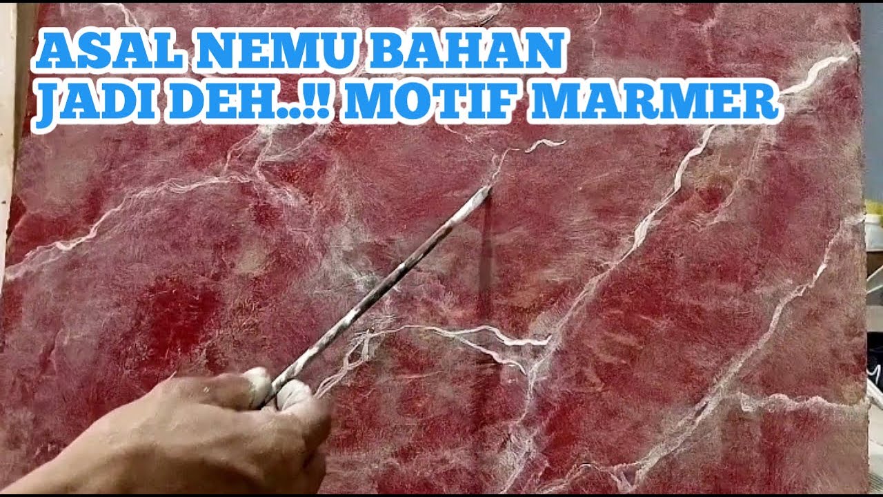 Contoh Motif marmer merah !! Painting - YouTube