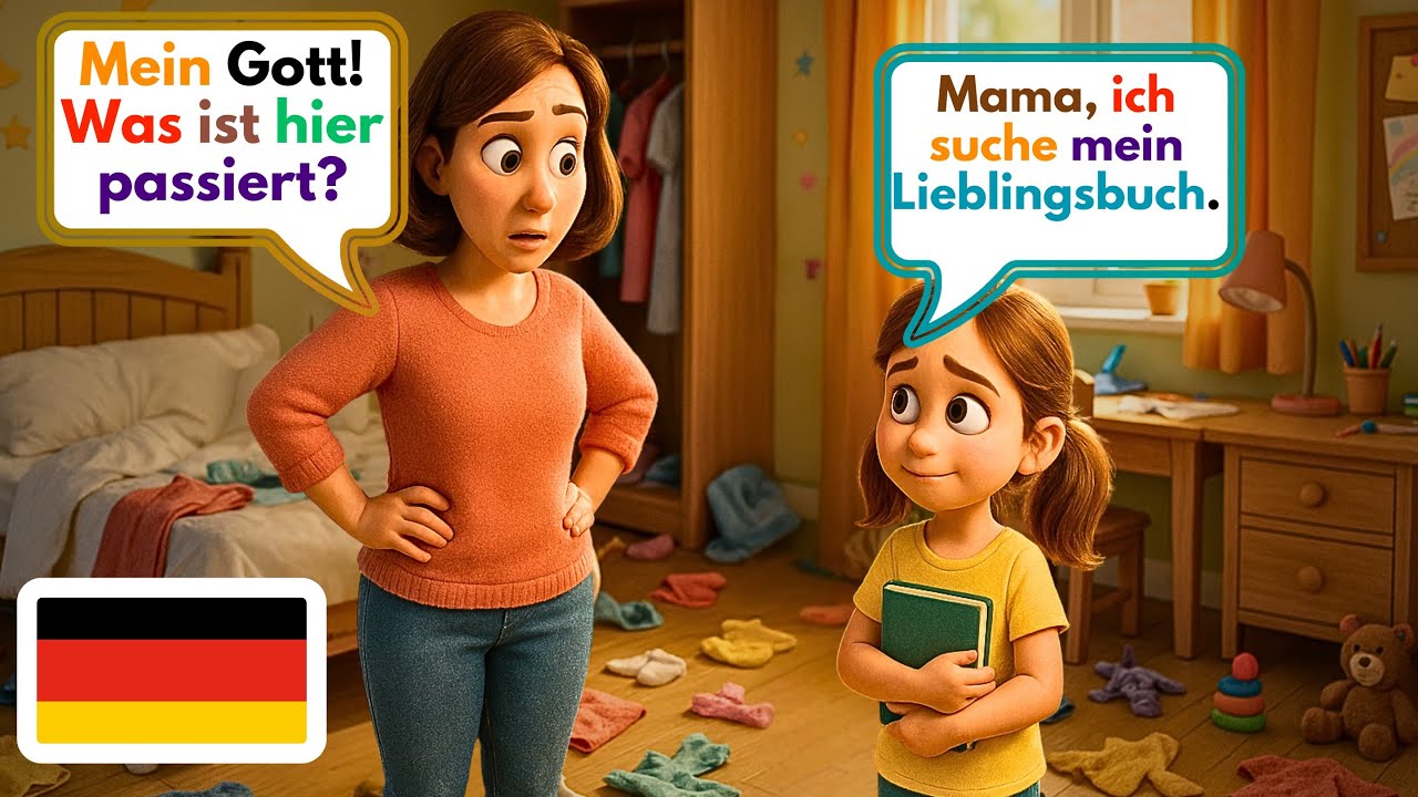 🇩🇪 Learn German Through Natural Bedroom Conversations | A1-A2 Level ...