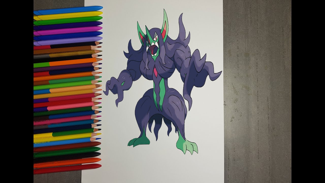 how to draw grimmsnarl Pokemon grimmsnarl - YouTube