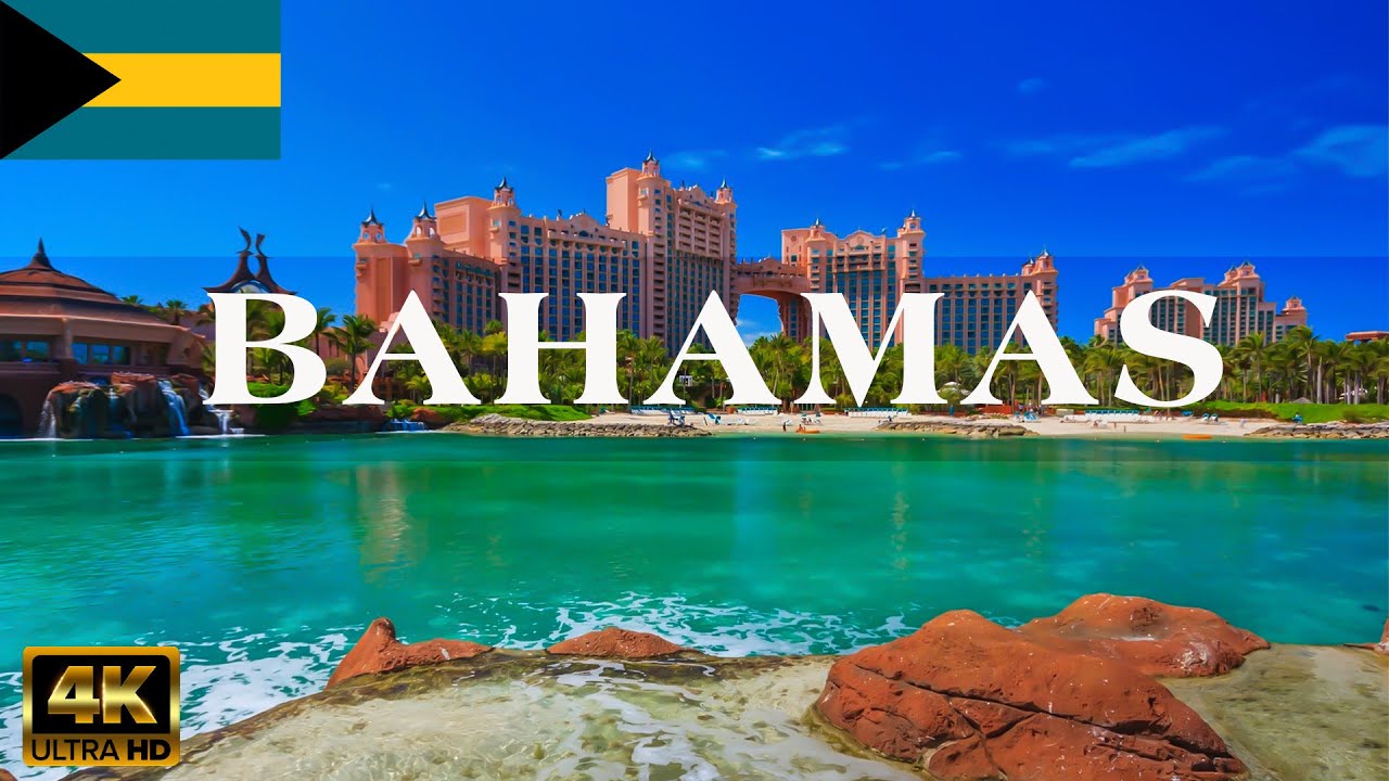 VOLANDO SOBRE BAHAMAS 4K |Increíble paisaje natural hermoso con música ...