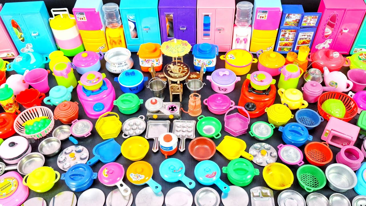 6 Minutes Satisfying with Unboxing Tiny Mini kitchen set | Lots of ...
