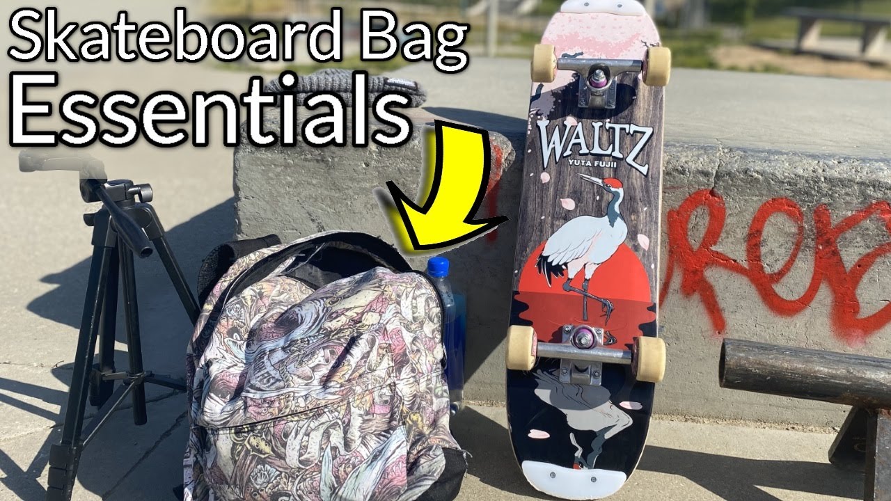 Skateboarding Bag ESSENTIALS for the Skatepark! Everything you need to ...