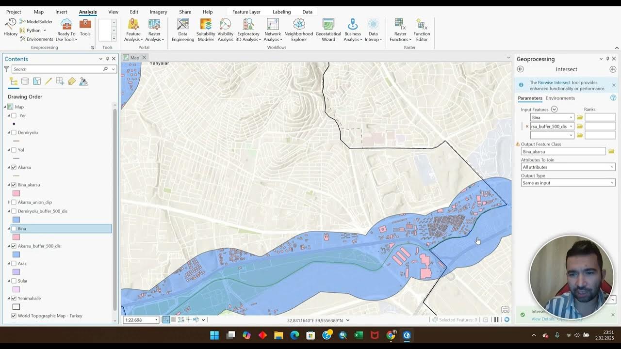 Arcgis pro Temel Eğitim (19) Intersect - YouTube