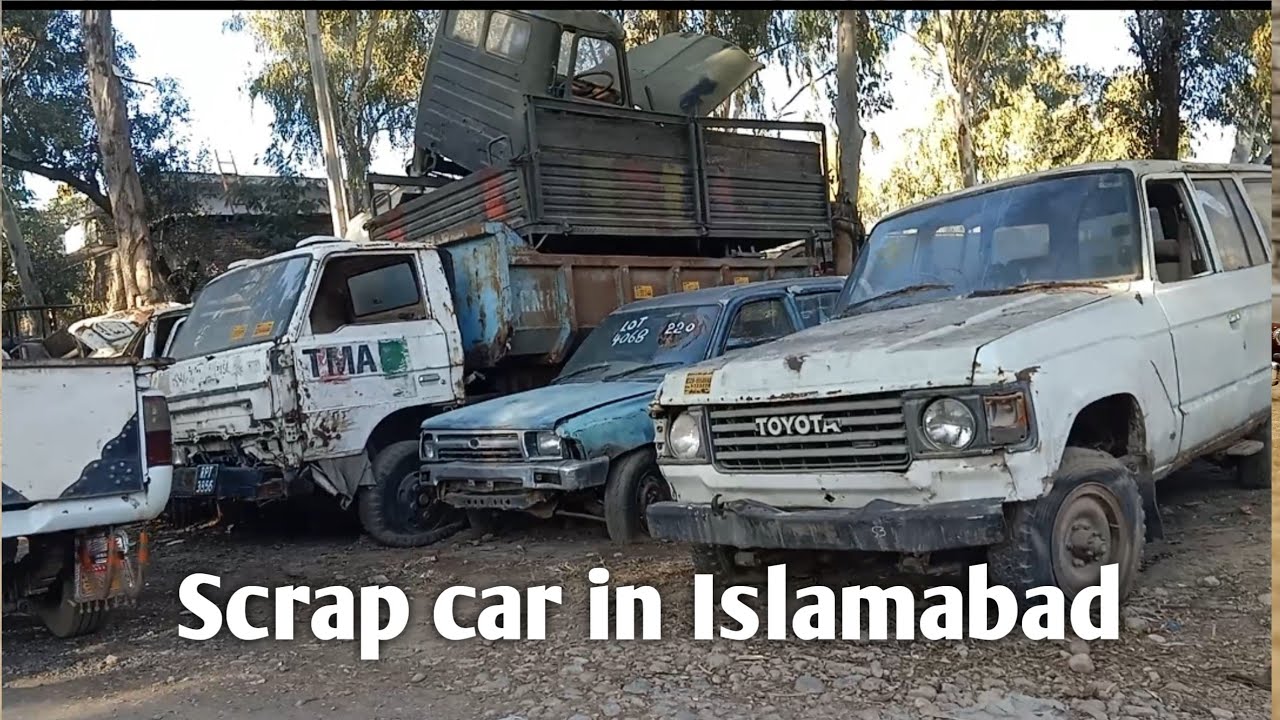 scrap cars/ trucks in Islamabad - YouTube