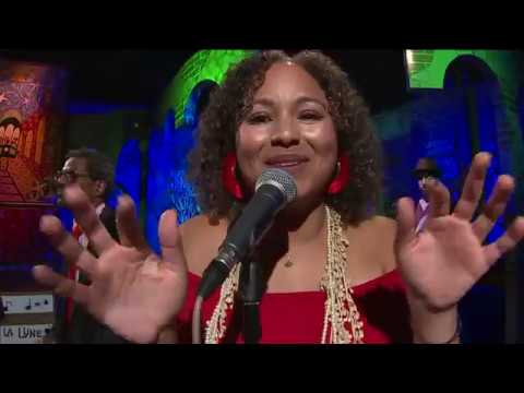 Robin Barnes performs "Celebrate Around the World" on the News With a ...