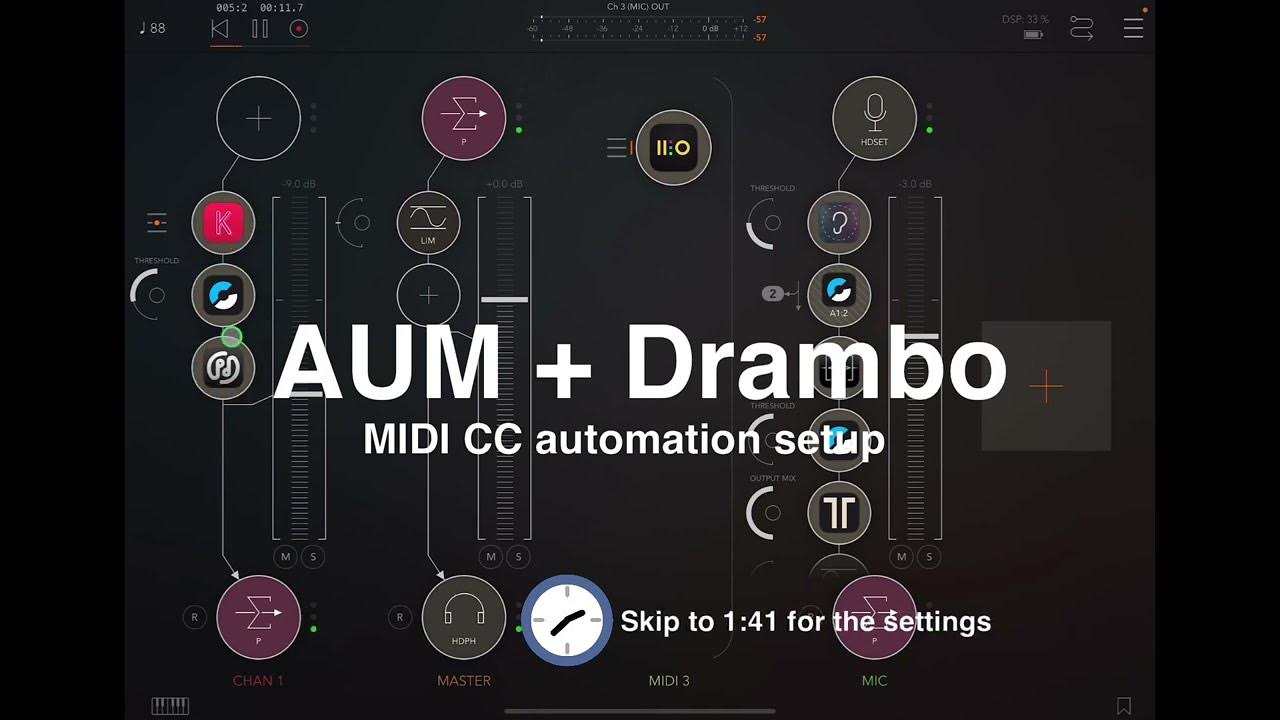 AUM + Drambo MIDI Automation - For Beginners - YouTube