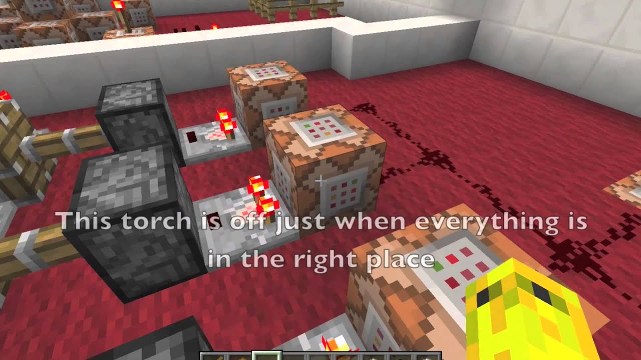 Secret Way with Items in specific slots-Minecraft-1.8 Snapshot - YouTube
