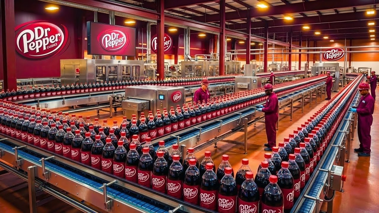How Dr pepper is Made , Inside Factory Process - YouTube