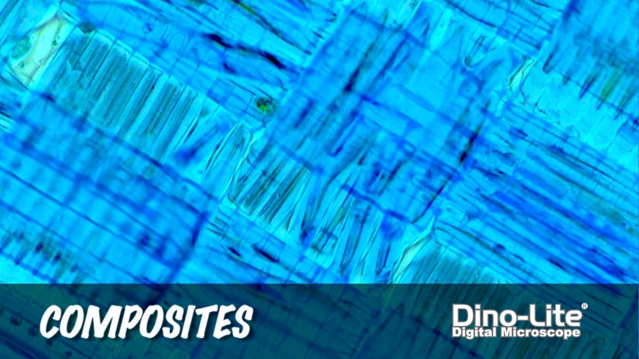 Dino-Lite Applications: Composite Fibers and Fabrics - YouTube