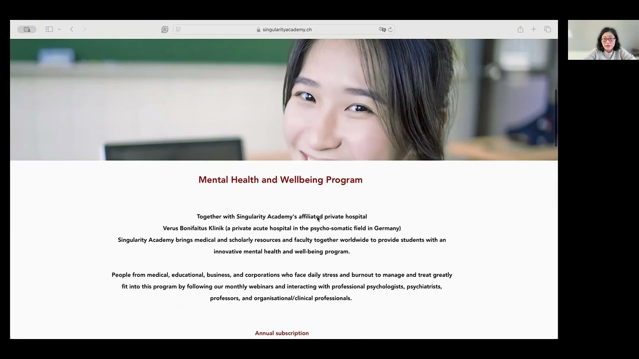 Webinar of Singularity Academy_ Using TCM to treat depression, by Prof. WANG, Singularity ...