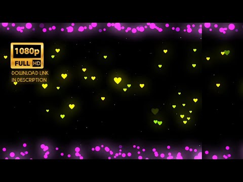 Bubbles with Heart template video HD || Black screen template video -#Pksediting