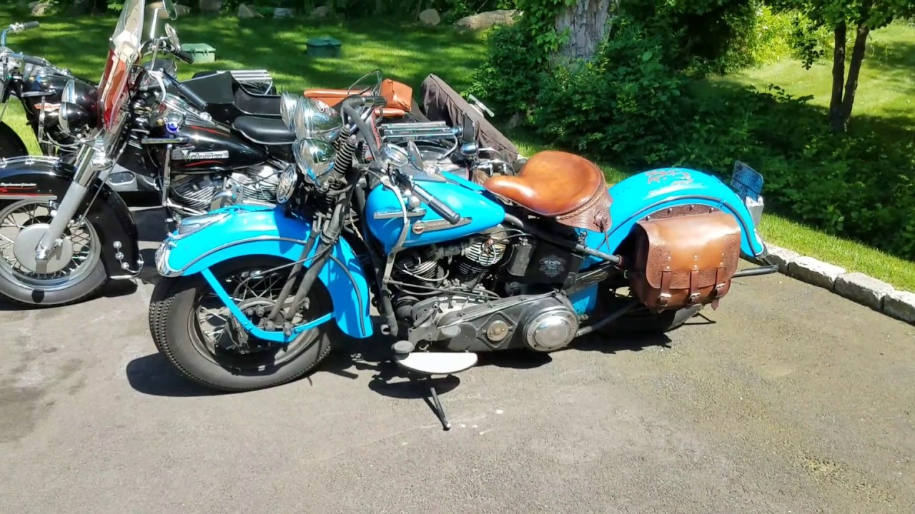 3 Harley Panheads, First and last Panhead and middle - YouTube