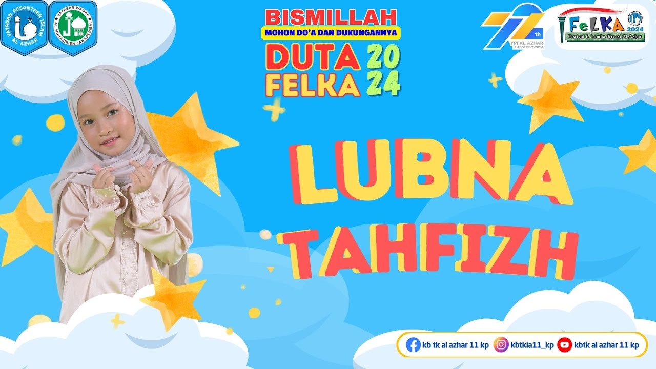 Juara Harapan 3 Lomba Tahfizh Putri | Festival & Lomba Kreasi Al Azhar ...