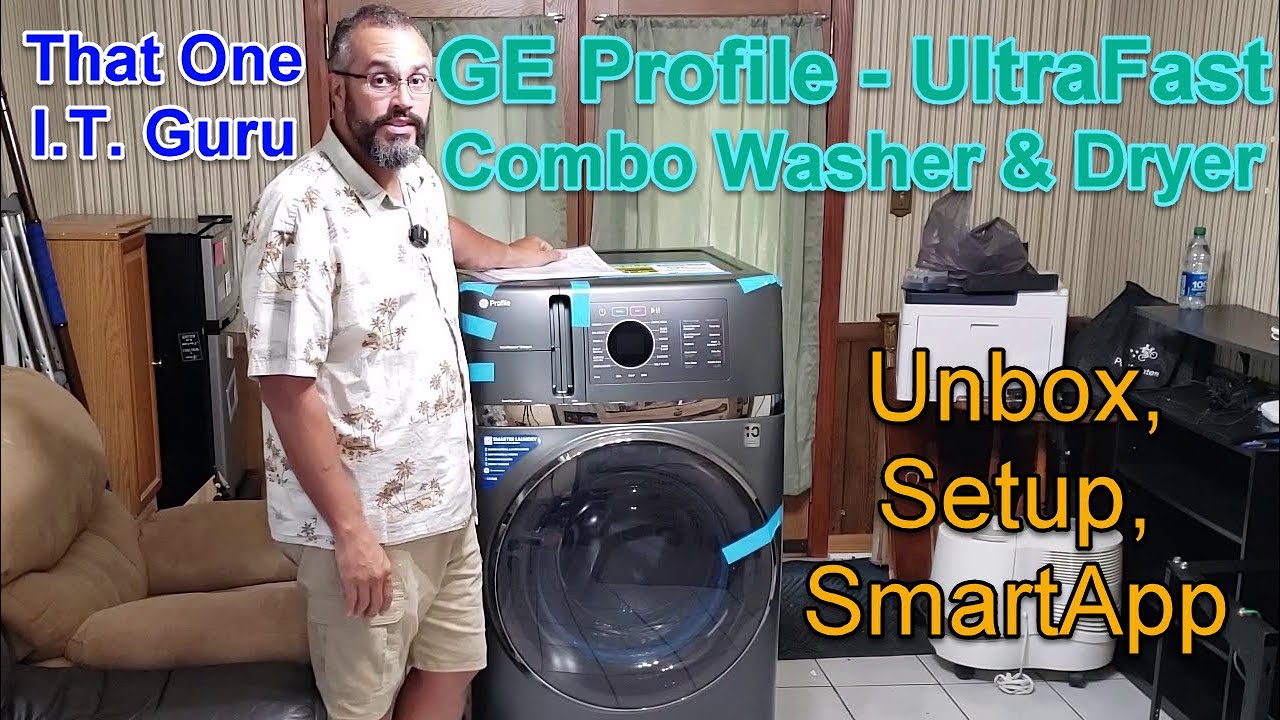 GE Profile Washer Dryer Combo - Complete Unboxing and installation with ...