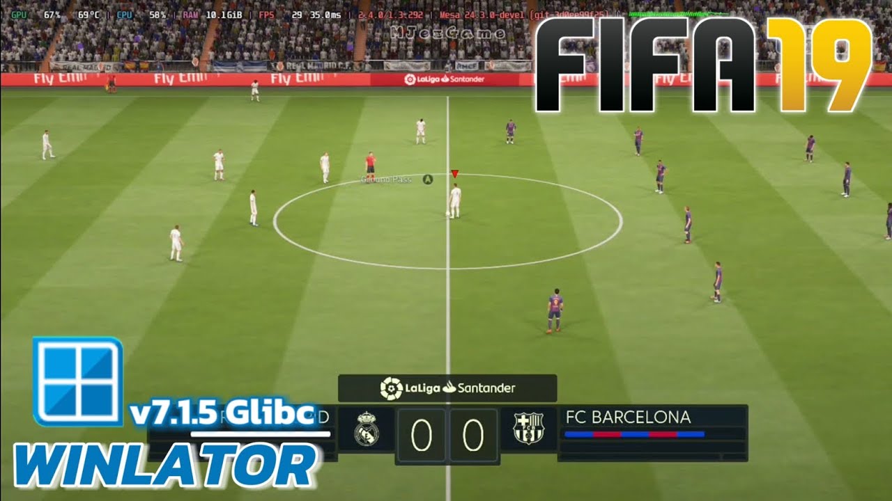 Winlator Glibc - Gameplay FIFA 19 (Windows) On Android - YouTube