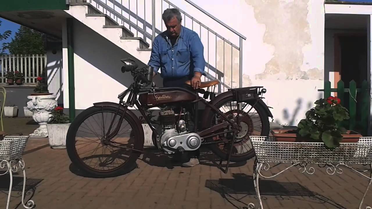 Galloni 500cc Super Sport,veteran italian motorcycle... - YouTube