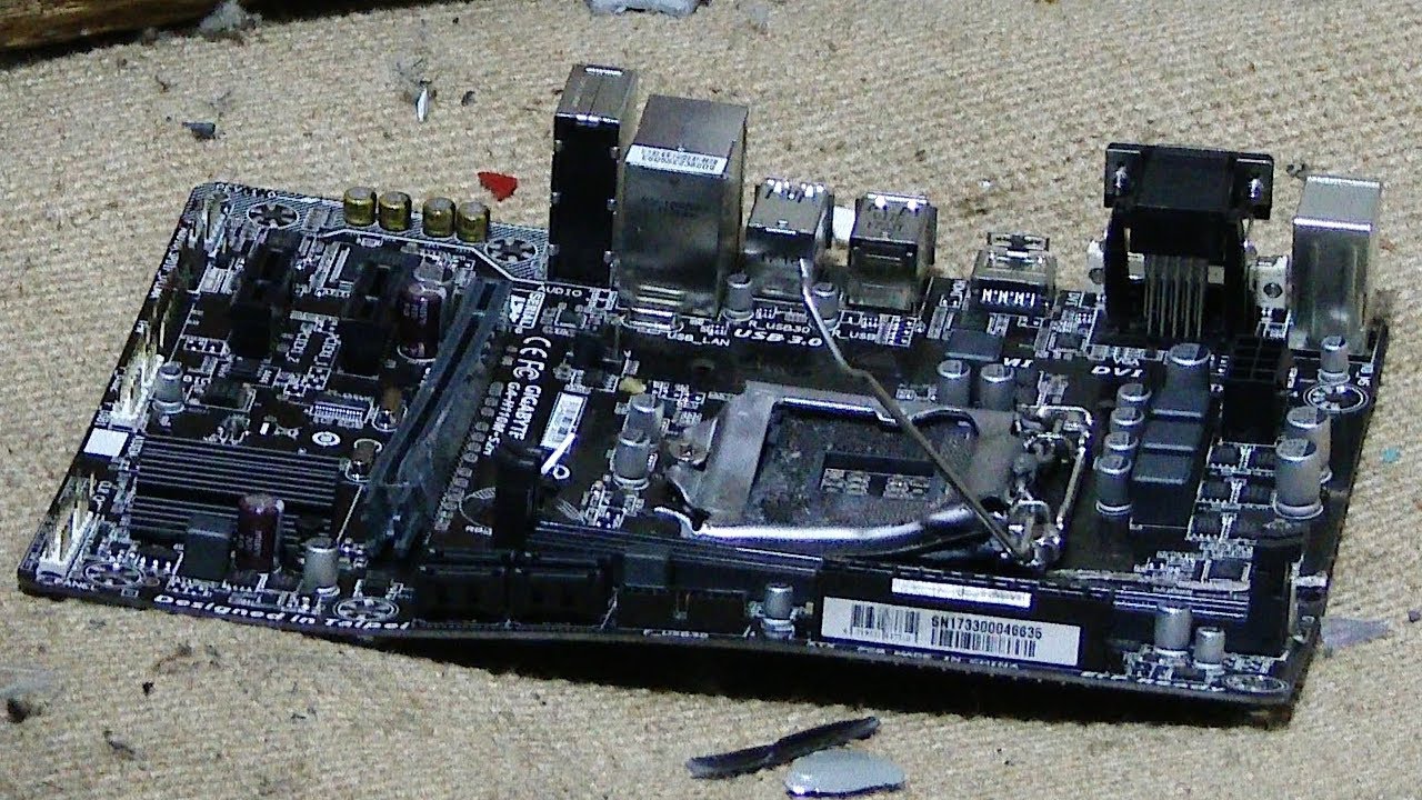 Smash Fancy Gigabyte Motherboard - YouTube