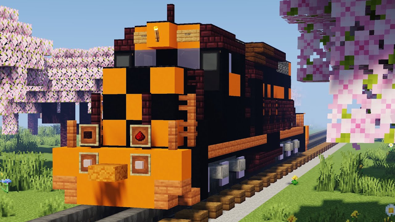 Minecraft: Wheeling and Lake Erie SD40-2 Tutorial. Part 1! - YouTube