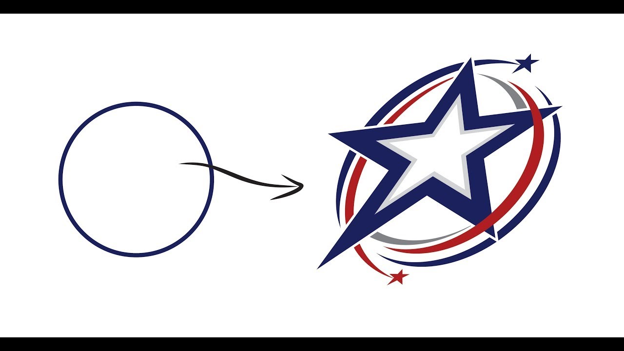 How to Make Star Logo with Ellipse Tool in Coreldraw-Professional ...