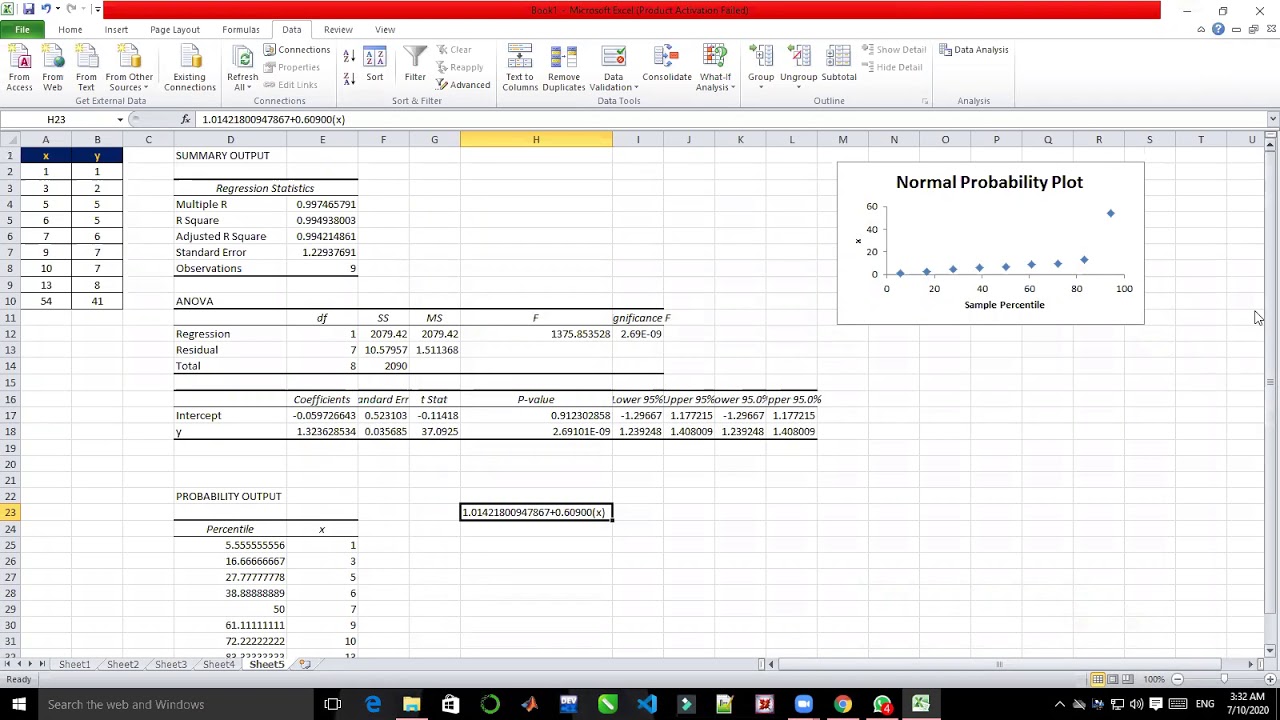 Excel for data analysis | index number and regression analysis using ...