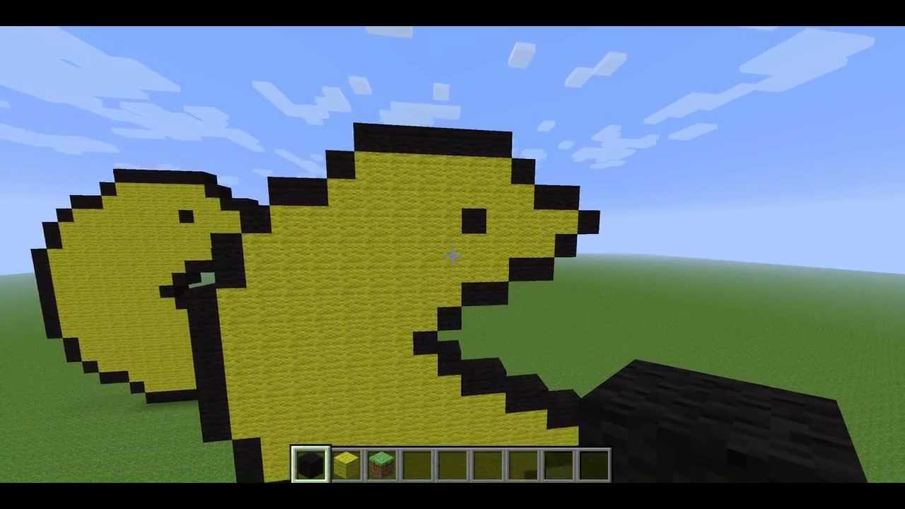 Minecraft: Pixel Arts ep.1 "Pacman" (Nueva Serie) - YouTube