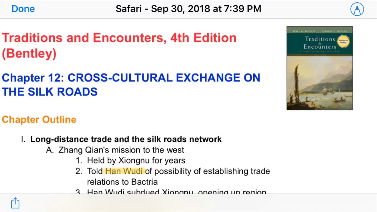 APWH: Silk Roads (Ch. 12 Traditions & Encounters) - YouTube