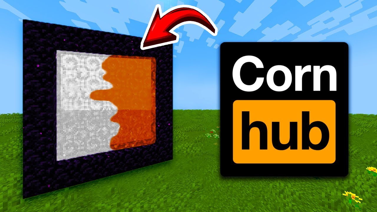 How To Make A Portal To The CORN HUB Dimension in Minecraft PE - YouTube