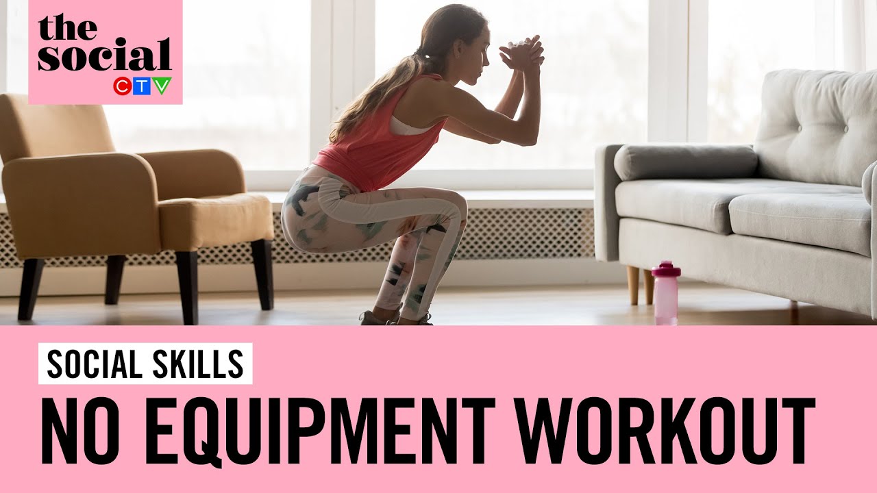 Full-body at-home workout: no equipment needed | The Social - YouTube