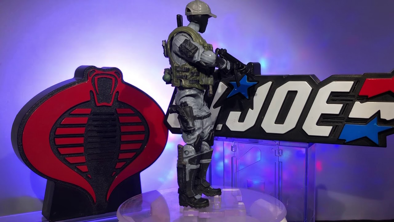 Custom GI Joe “Night Force Shockwave” Action Figure - YouTube
