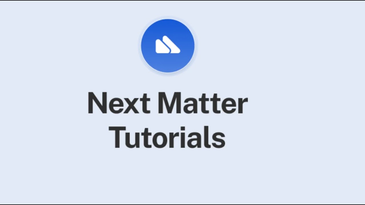 Next Matter and Google Sheets - YouTube