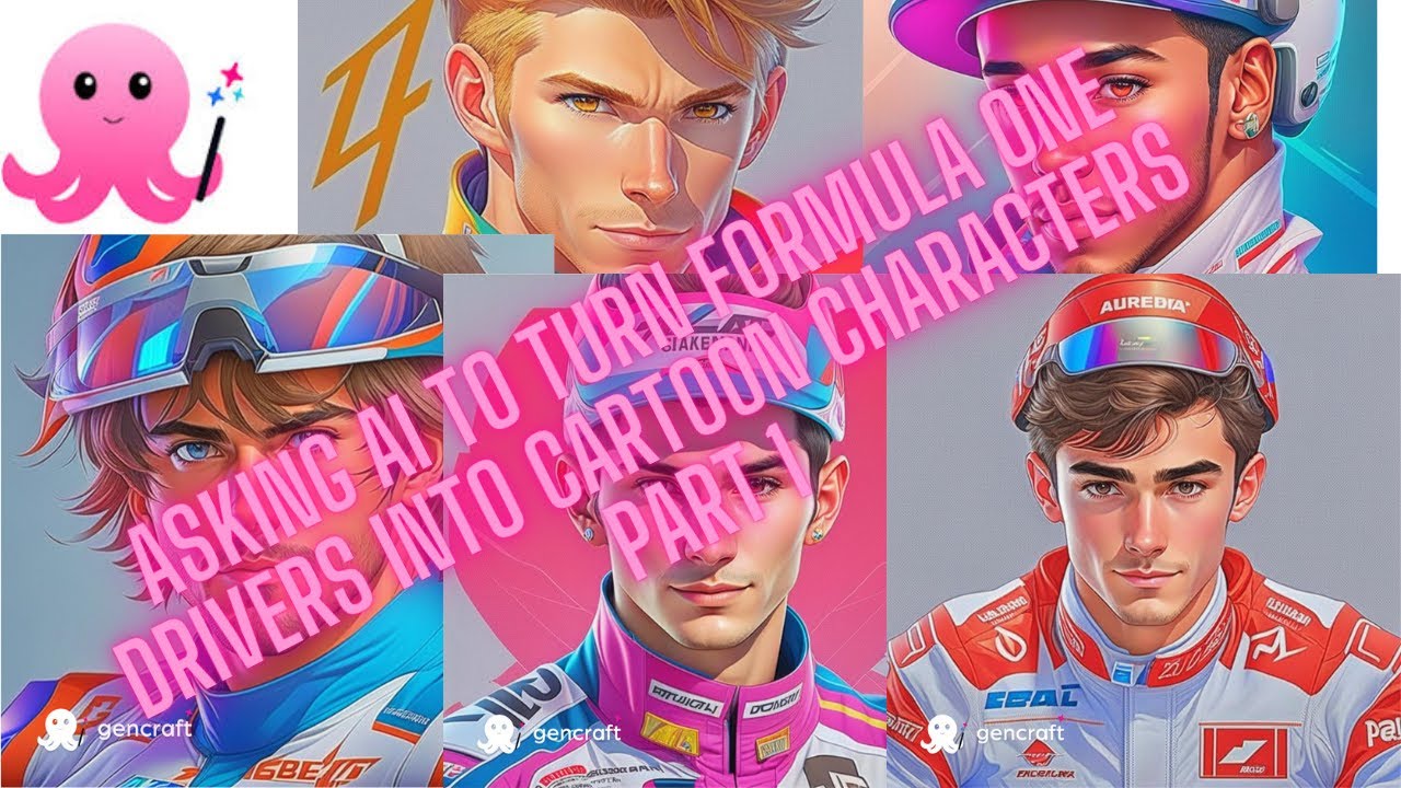 FORMULA ONE DRIVERS INTO CARTOONS BY AI #formula1 #f1 #maxverstappen # ...
