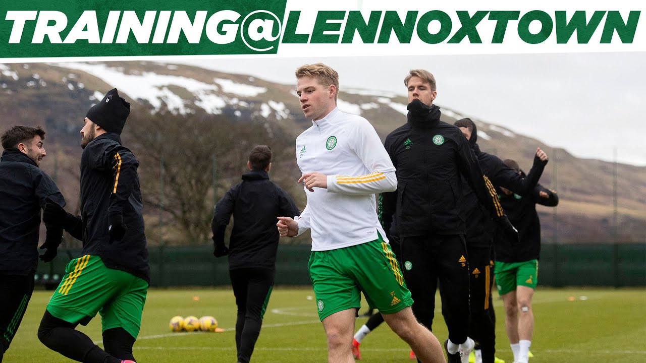 Celtic training in the rain ahead of trip to Dingwall! - YouTube