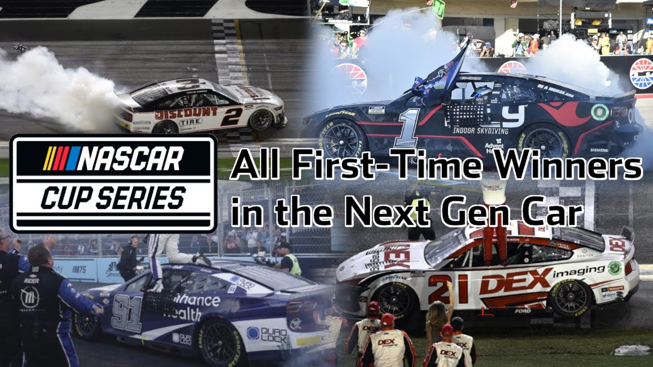 All NASCAR Cup Series First-Time Winners in the Next Gen Car - YouTube