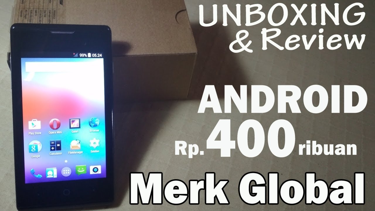 UNBOXING & Review : Smartphone Android TERMURAH MERK GLOBAL !!! - YouTube