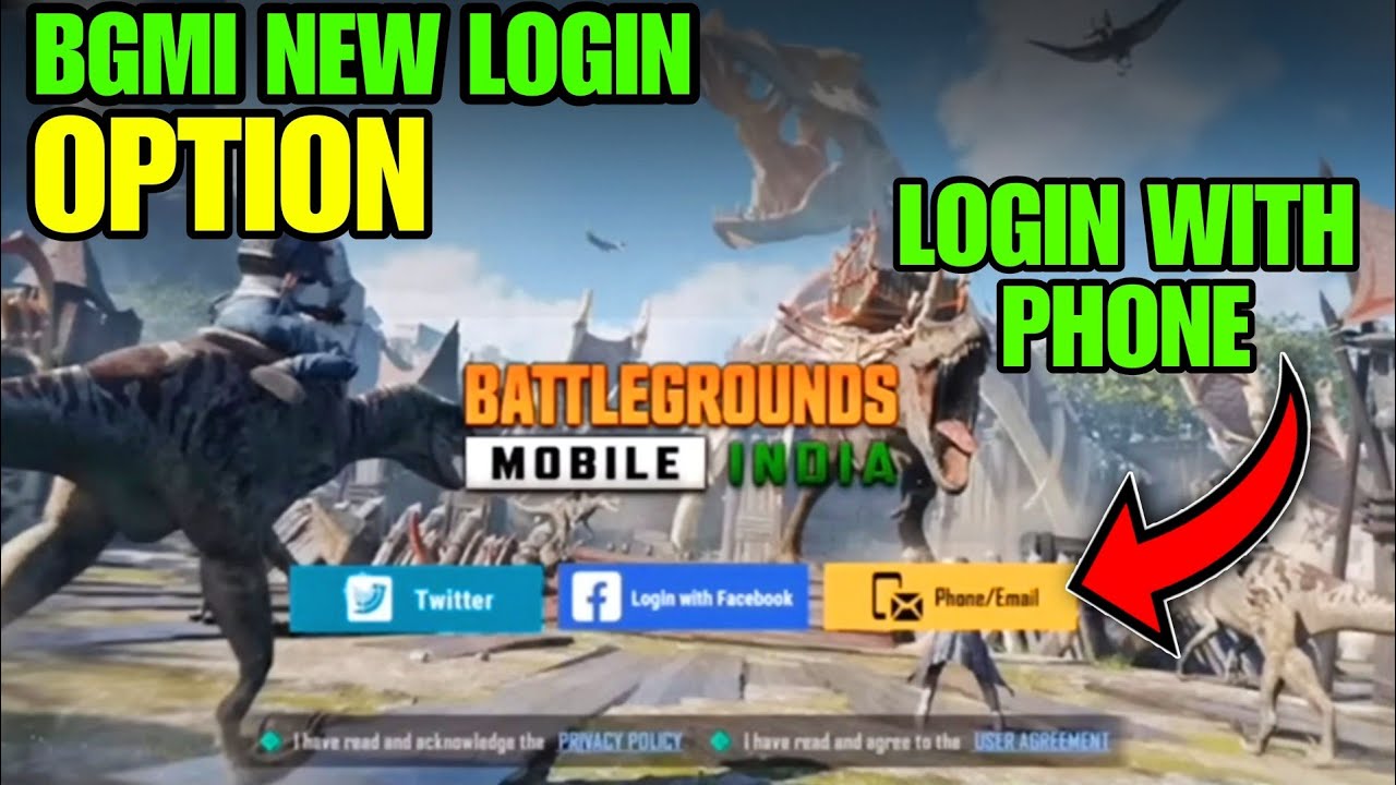 Bgmi New Update You Can Login With Phone Number And Email | Bgmi Phone ...